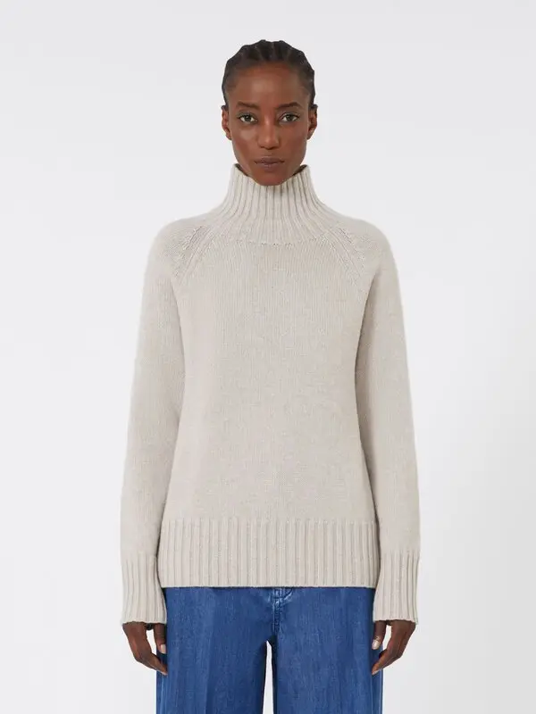 Max Mara Wool And Cashmere Polo-neck Sweater