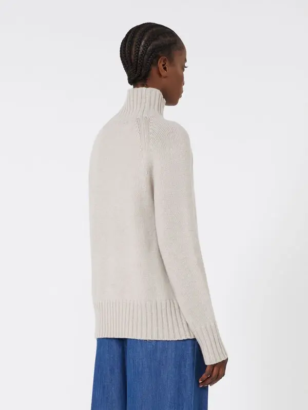 Max Mara Wool And Cashmere Polo-neck Sweater