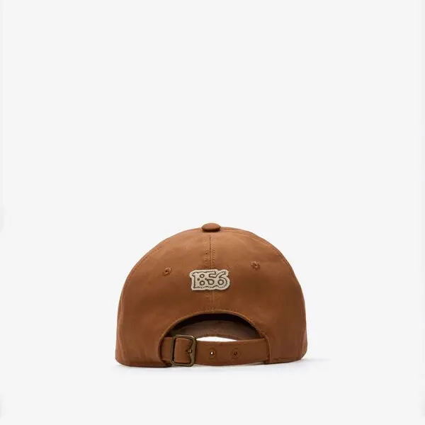 Burberry Knight Crest Gabardine Baseball Cap - Ginger Brown