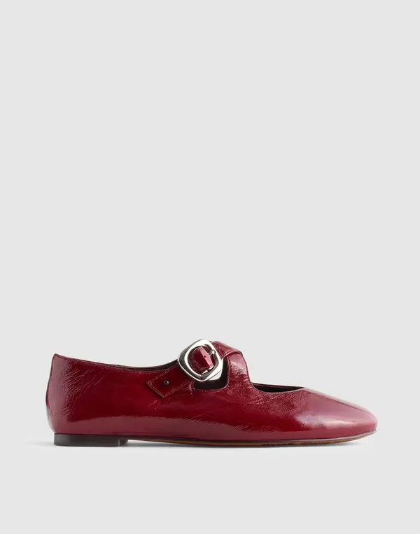 Madewell Remy Crisscross Mary Jane Flat - Cabernet