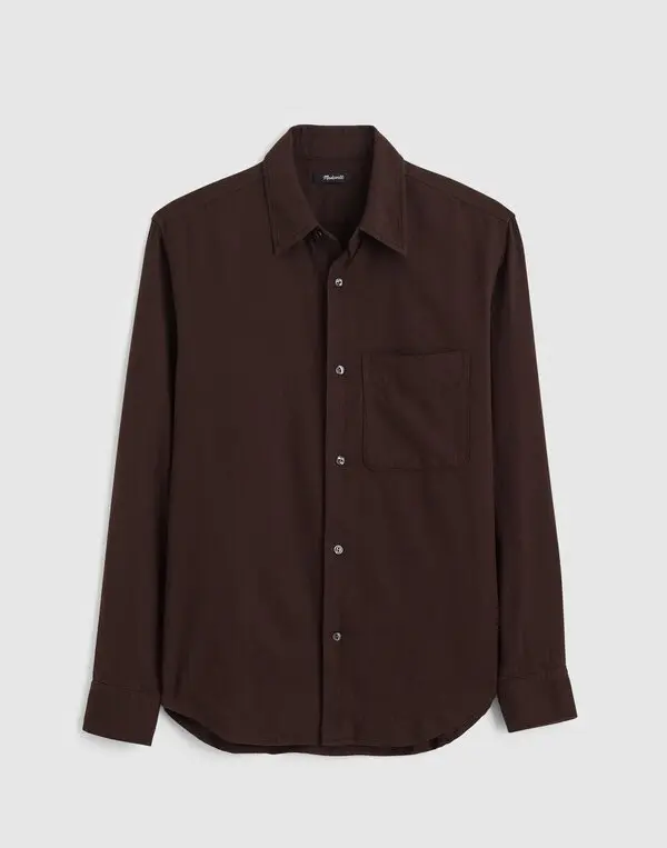 Madewell Lightweight Flannel Button-up Shirt - Molasses