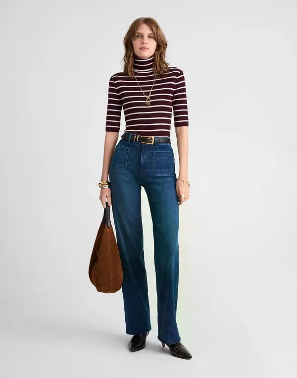 Madewell The Emmett Wide-leg Jean - Nighthawk Wash