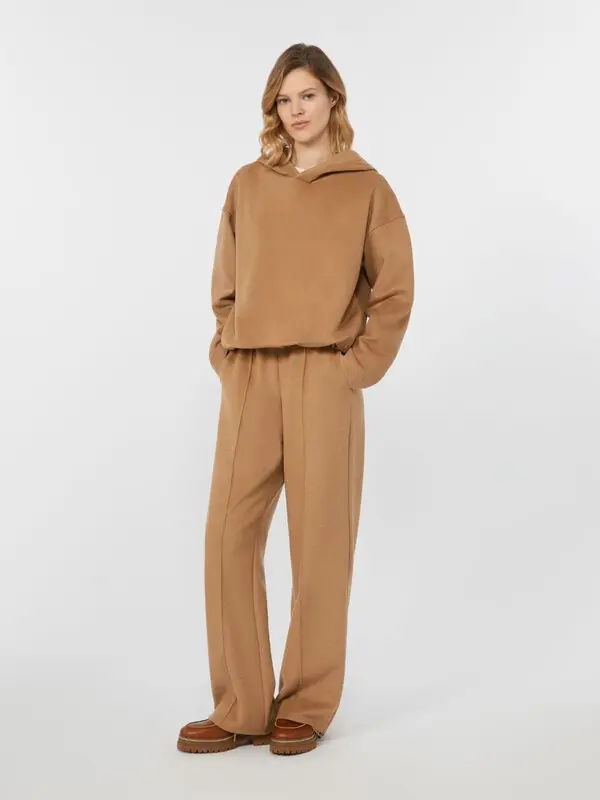 Max Mara Drap-effect Jersey Trousers