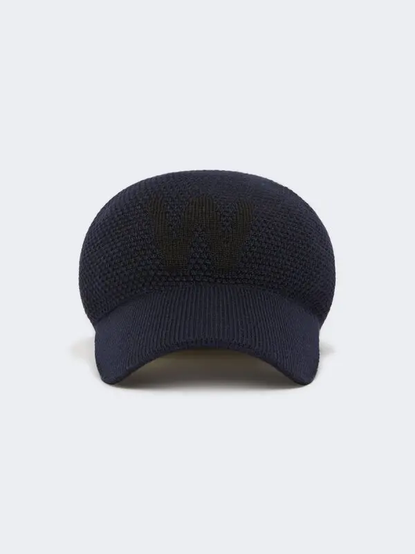 Max Mara Wool Baseball Cap - Midnightblue