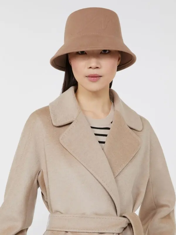 Max Mara Wool Felt Bucket Hat - Camel