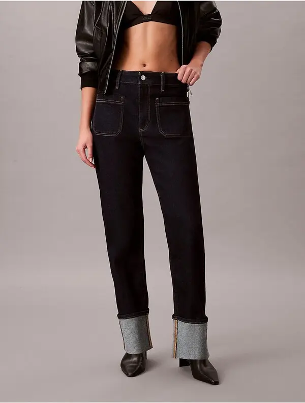 Calvin Klein Relaxed Straight Cuff Jeans