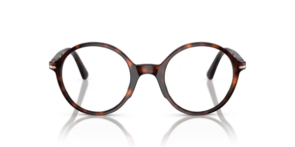 Persol Round Havana Acetate Frame - Clear
