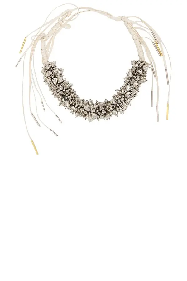 Dries Van Noten Stone Necklace - Silver