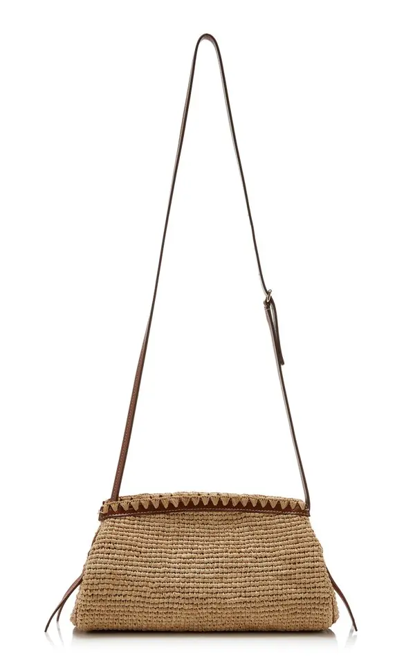 Staud Maude Raffia Clutch - Neutral