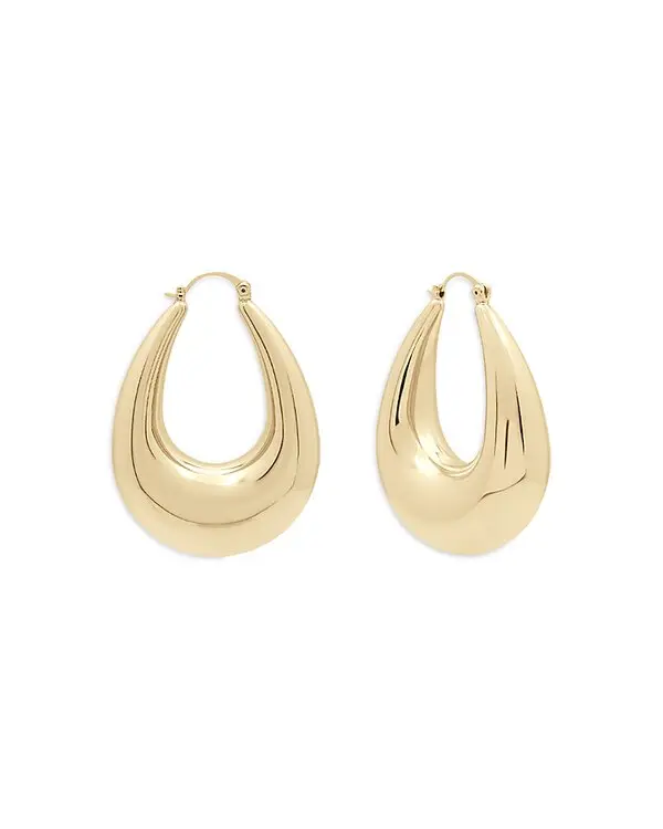 Shashi Julia Oval Hoop Earrings - Gold