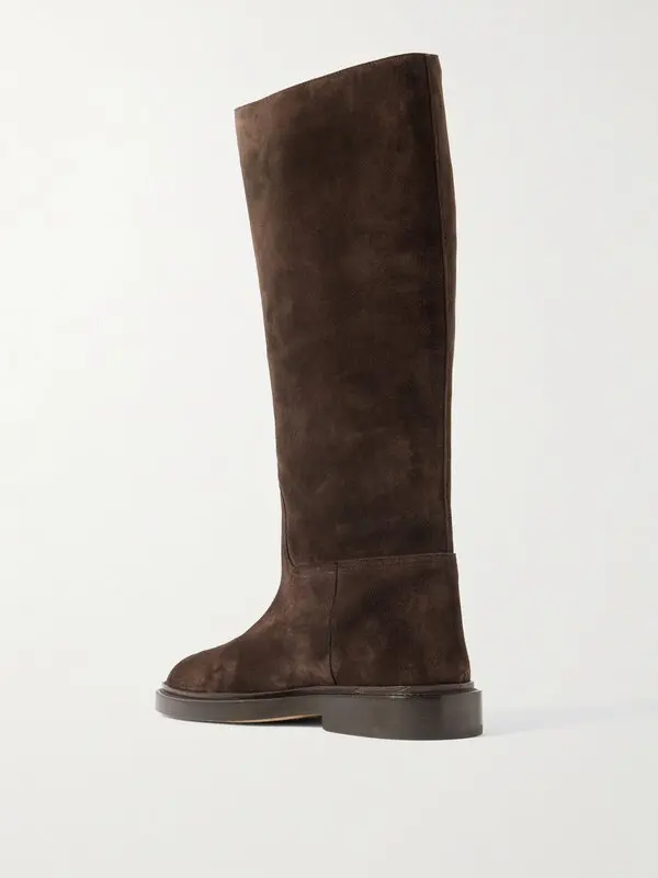 Legres 80 Suede Knee Boots - Brown