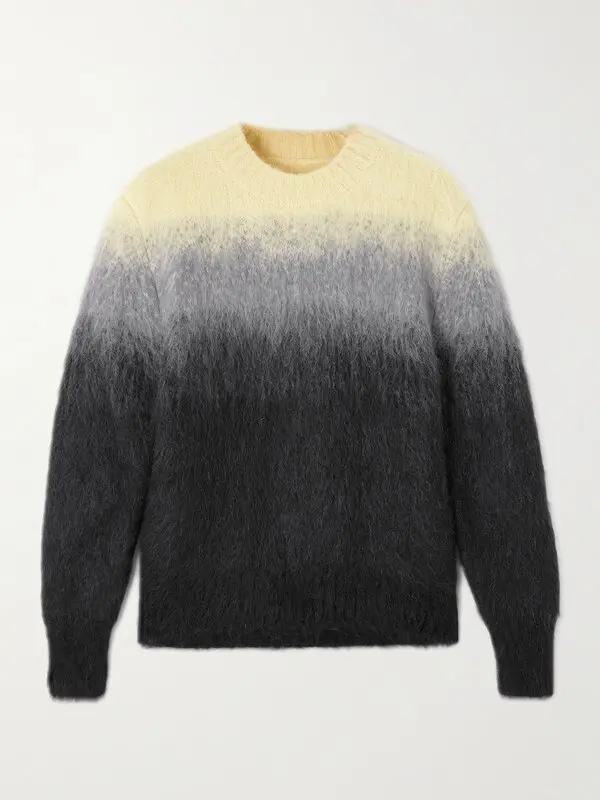 JIL SANDER Dégradé Mohair-blend Sweater - Multi