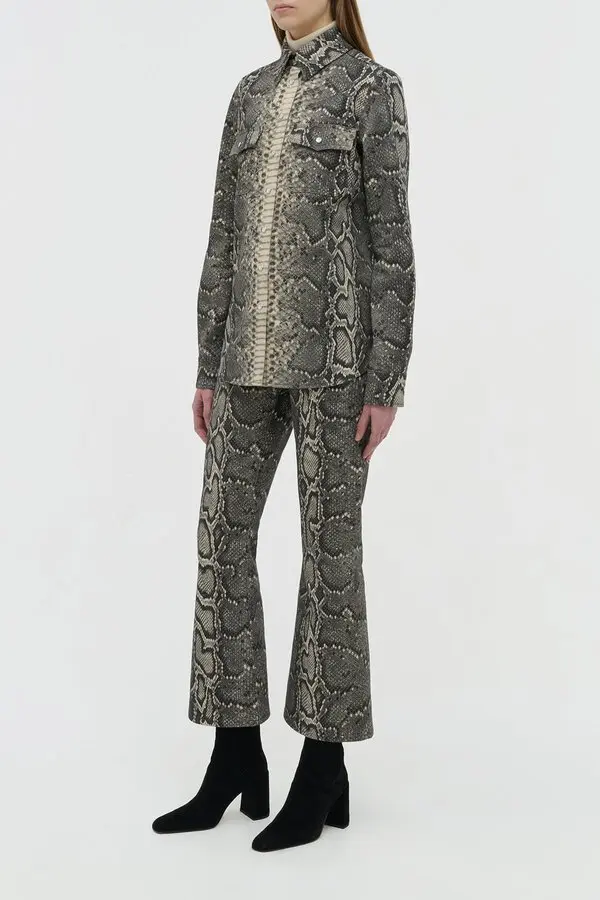 GH John Austin Printed Denim Shirt