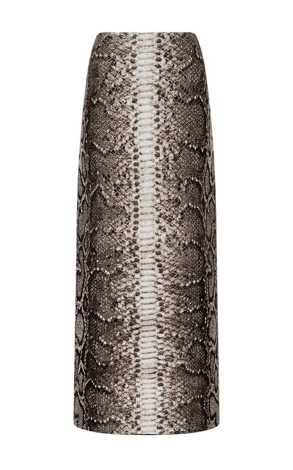 Gabriela Hearst Bragi Knit Maxi Skirt - Greyscale