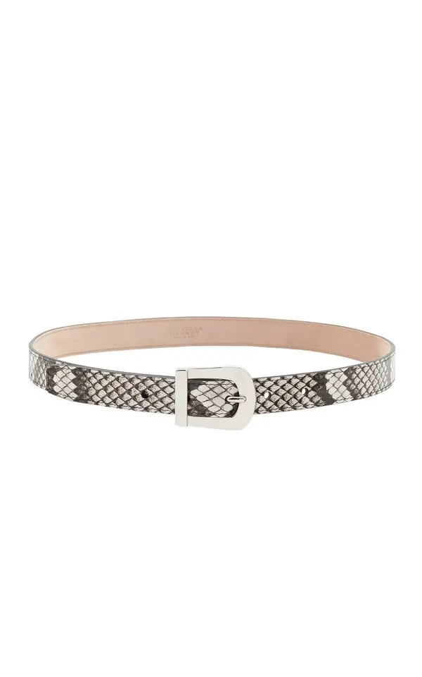 Gabriela Hearst Marija Buckle Belt - Black/white