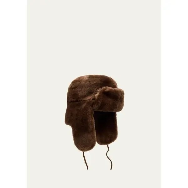 Pologeorgis Shearling Trapper Hat