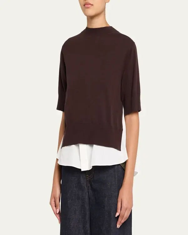 Sacai Layered Knit Sweater
