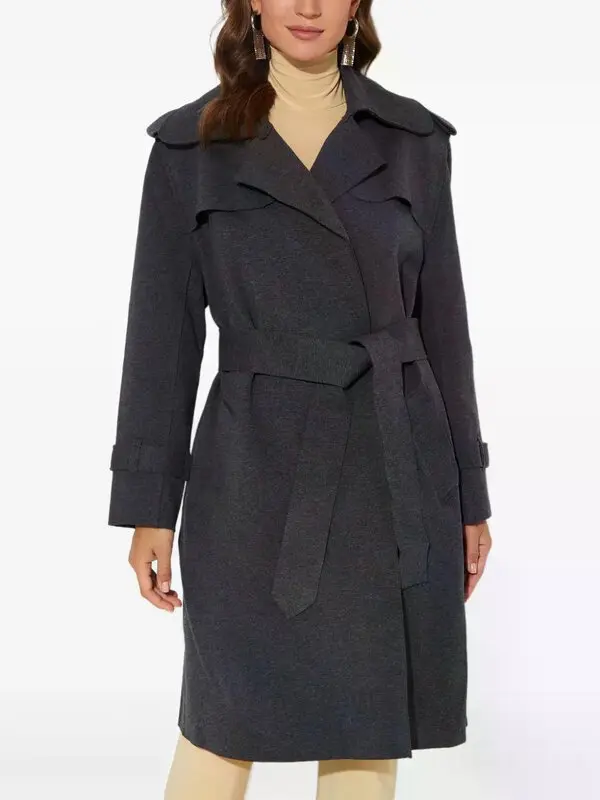 Norma Kamali Belted Trench Coat