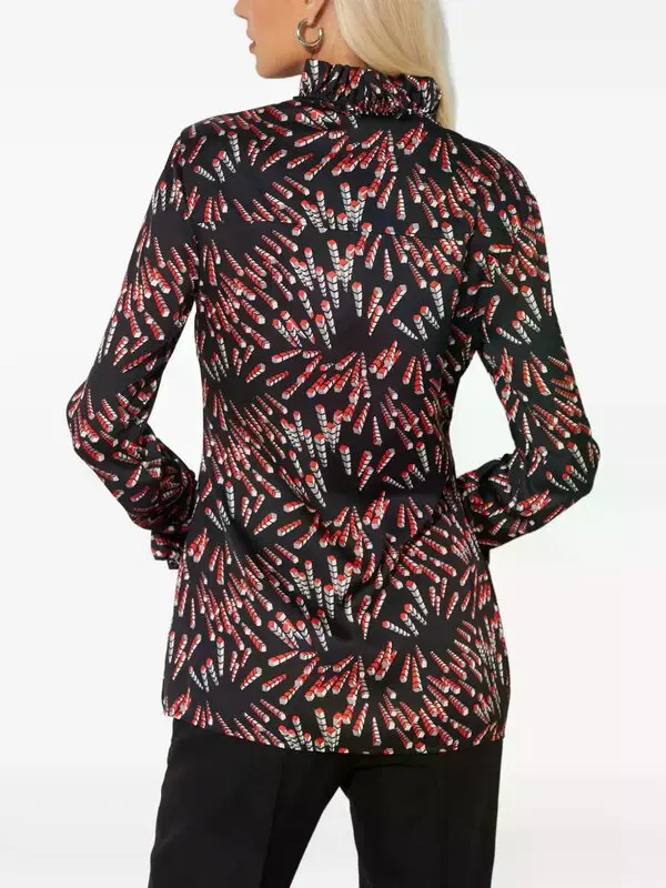 Rabanne Patterned Ruffled Blouse