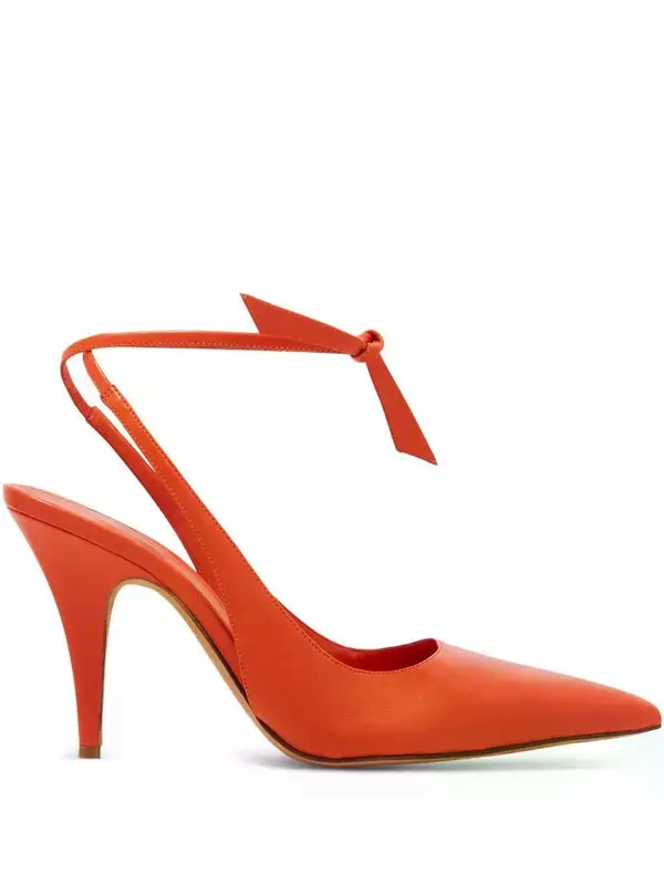 ALEXANDRE BIRMAN 90mm Pointed Toe Ankle Tie Pumps