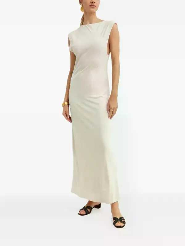 AYA MUSE Boat-neck Midi Dress