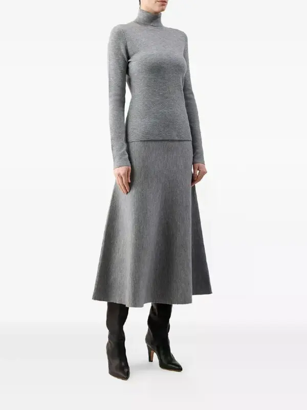 Gabriela Hearst May Roll-neck Long-sleeved Jumper - Grey