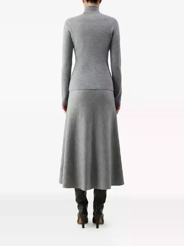 Gabriela Hearst May Roll-neck Long-sleeved Jumper - Grey