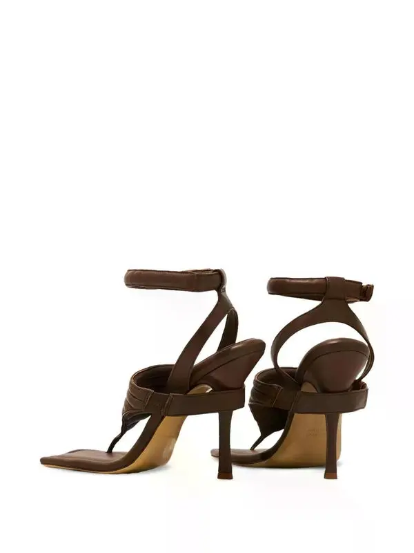 GIABORGHINI 110mm Ankle Strap Square-toe Sandals