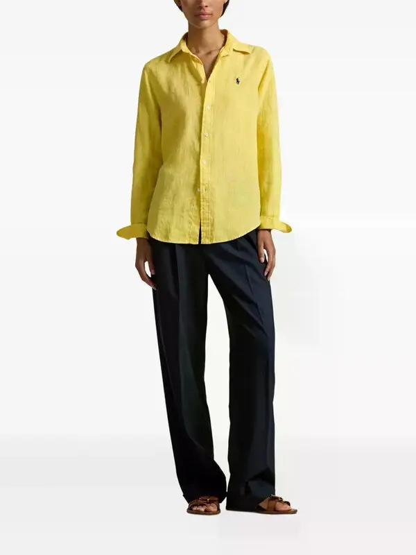 Polo Ralph Lauren Button-down Long-sleeve Shirt - Yellow