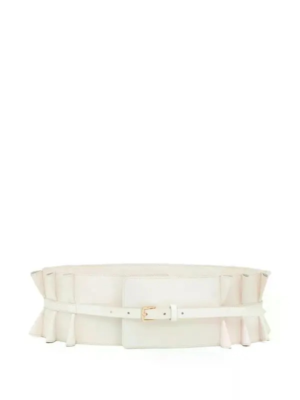 Zimmermann Ruffled Leather Belt