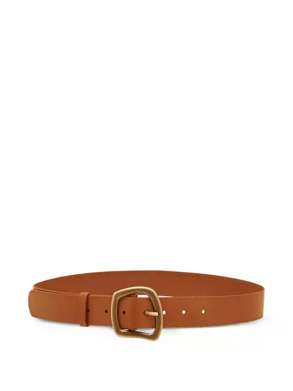 Gabriela Hearst Simone Irregular-buckle Belt - Brown