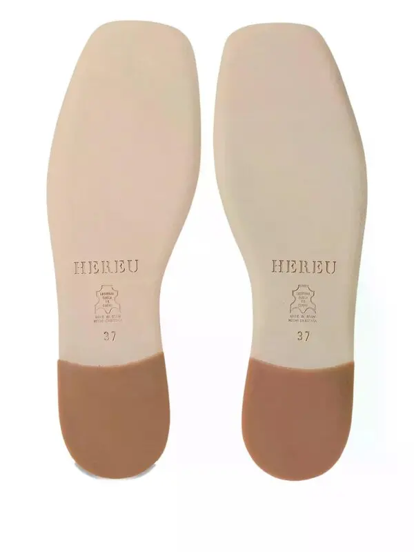 Hereu Llasada Knot-detail Ballet Flats - Brown