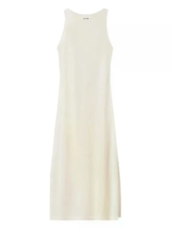 Soft Goat Round-neck Maxi Dress