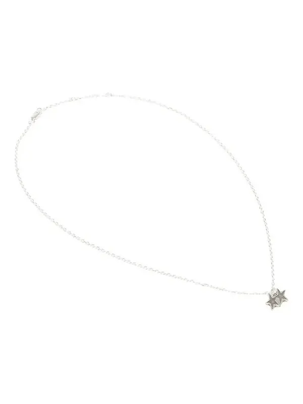 TWOJEYS Tilted Star Pendant Necklace - Silver