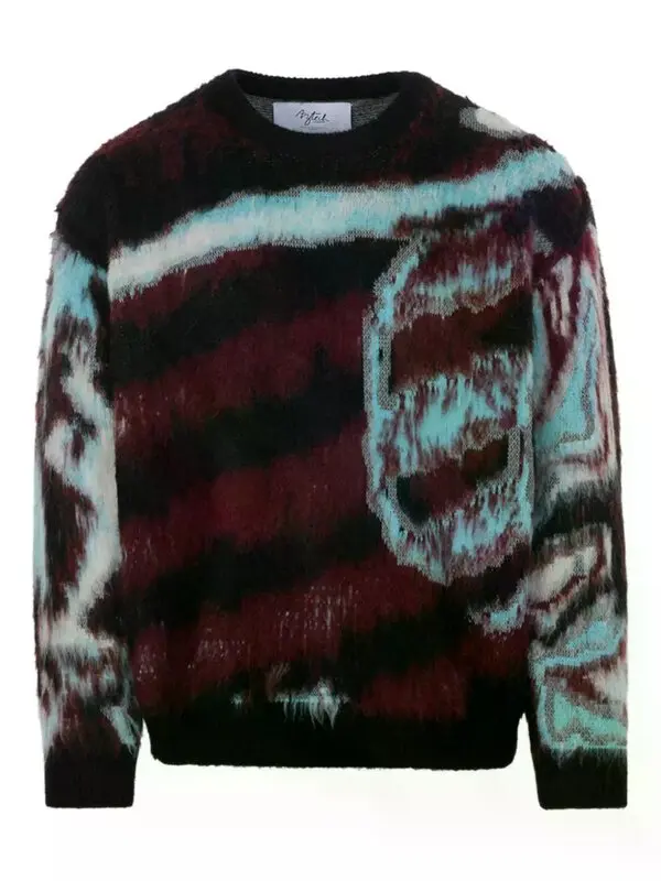 Aztech Mountain Striped Crewneck Sweater