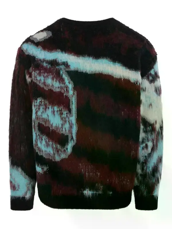 Aztech Mountain Striped Crewneck Sweater
