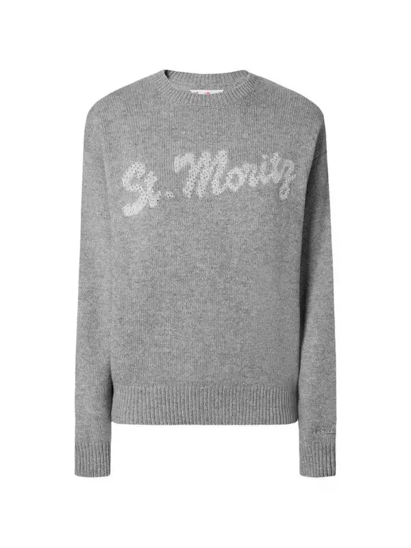 MC2 SAINT BARTH Heart-motif Sweater - Grey