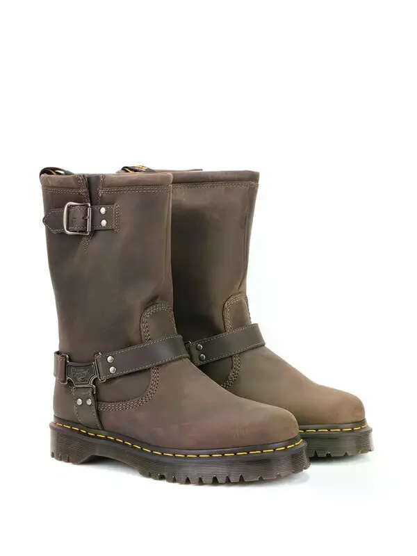 Dr. Martens Buckle-strap Biker Boots
