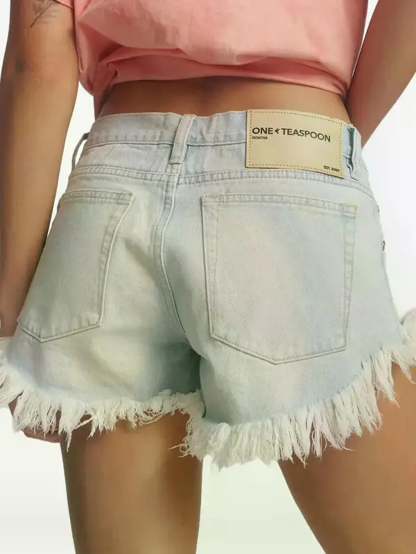 ONETEASPOON Frayed Denim Shorts