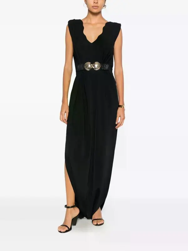 MITILIANE COUTURE Adjustable Shells Belt Maxi Dress