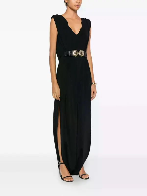 MITILIANE COUTURE Adjustable Shells Belt Maxi Dress