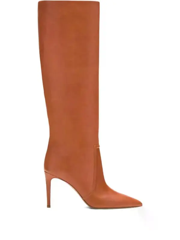 Paris Texas 85mm Pointed Leather Boots
