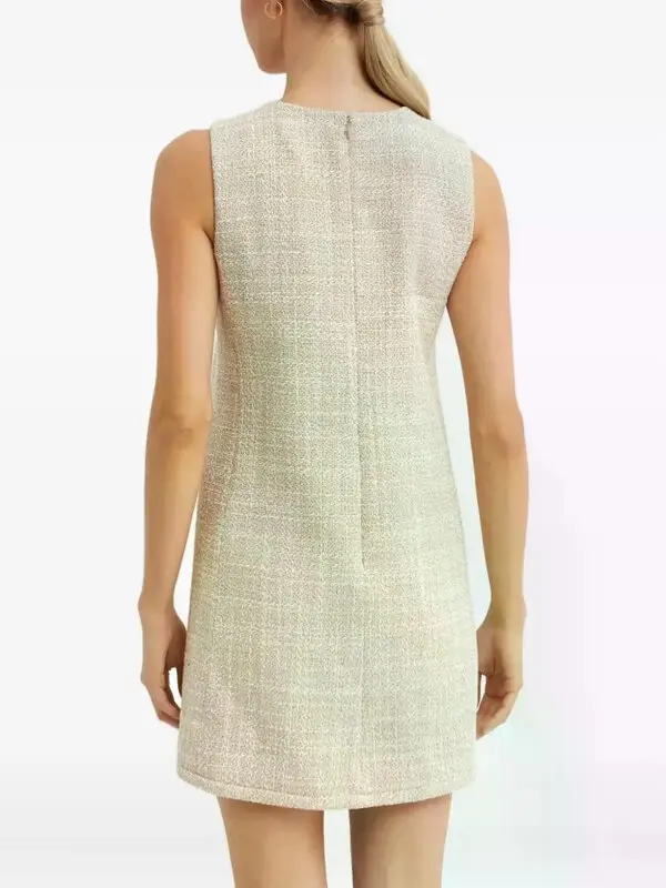 Theory Sleeveless Tweed Mini Dress