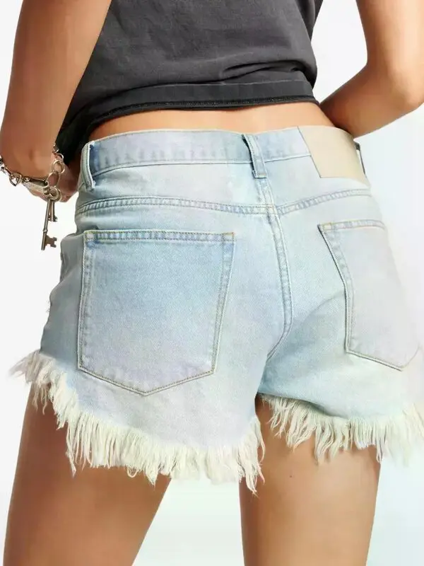 ONETEASPOON Frayed Denim Shorts