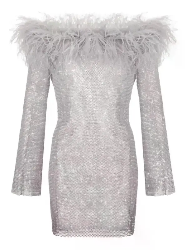 SANTA BRANDS Crystal Embellished Mini Dress