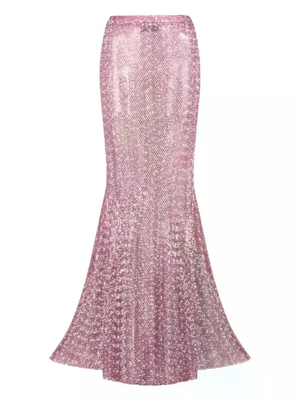 SANTA BRANDS Rhinestone-embellished Maxi Skirt - Pink