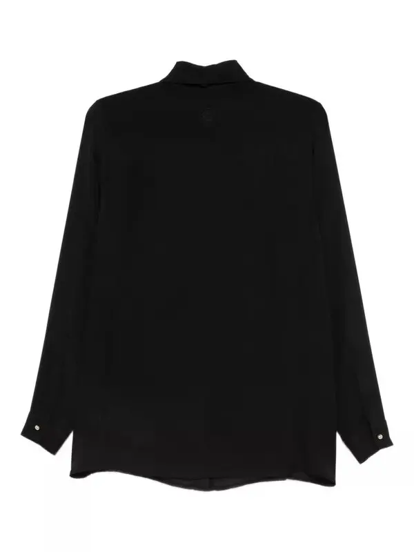 Elie Saab Long-sleeve Tie-neck Shirt
