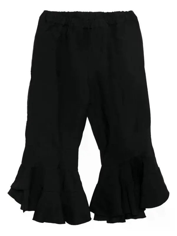 Comme Des Garçons Tiered Hem Flared Trousers