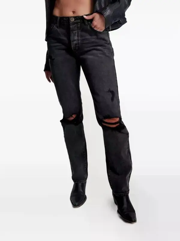 ONETEASPOON Five-pocket Distressed Jeans