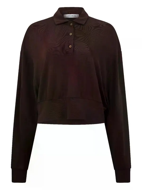 AYA MUSE Buttoned Polo Top